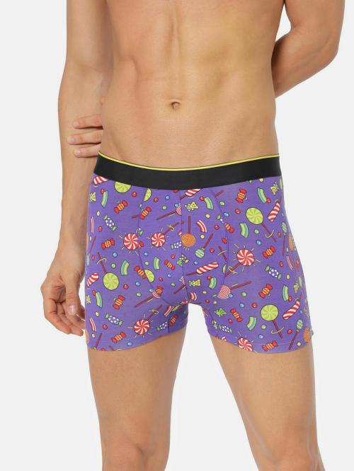 Buy Bummer SUGAR RUSH Purple Printed Modal Trunks for Men Online at ...
