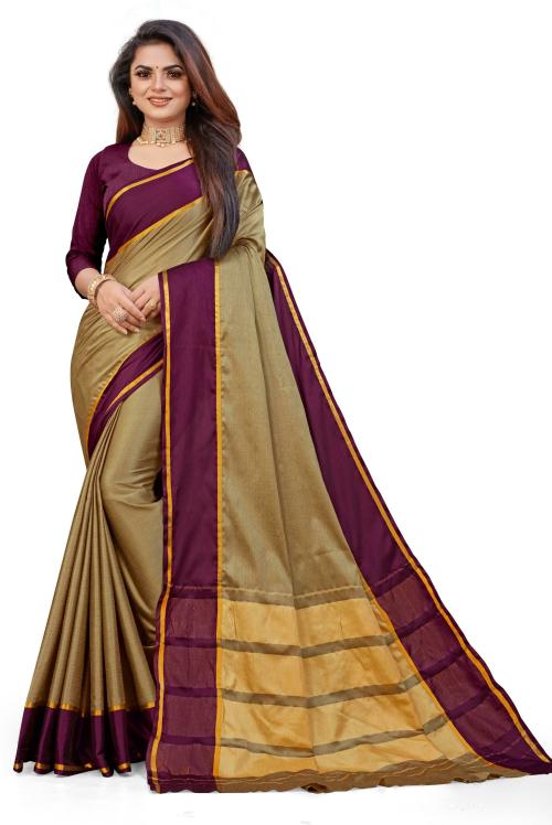 Buy RUNISH APPARELS Women Brown Self Design Chiffon Saree Online at Best Prices in India - JioMart.