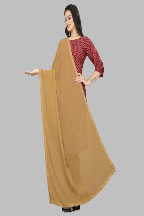 Buy Ebadat Chiffon Solid Women Dupatta Online at Best Prices in India ...