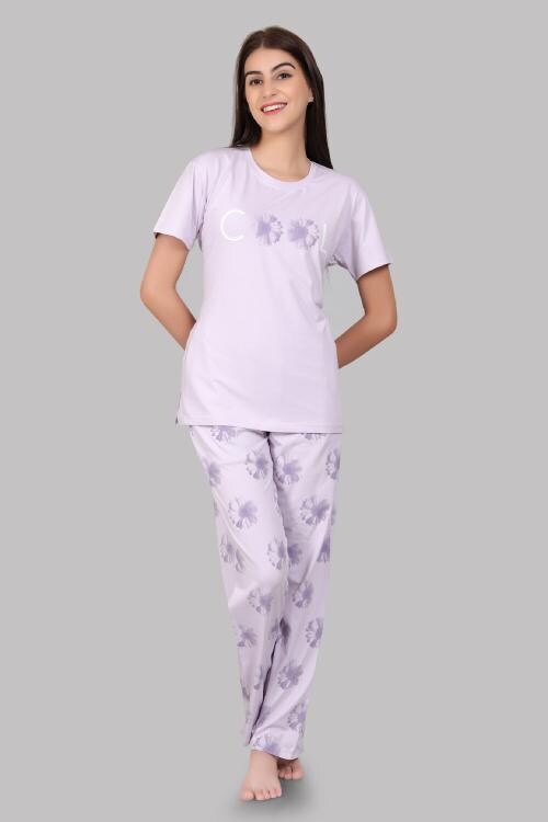 Buy CHARLIE FEMME SPRING*SUMMER PYJAMA SET/LAVENDER/M Online at Best ...