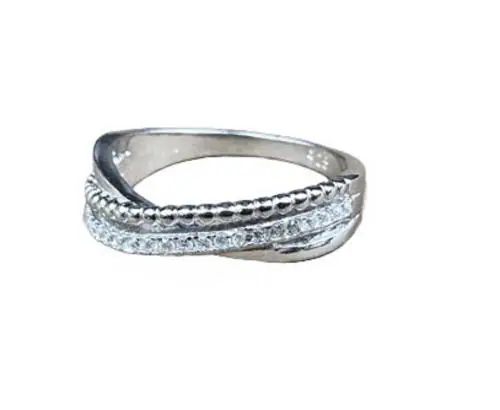 Buy 925siller Sterling Silver Classy Band Ring Online at Best Prices in ...