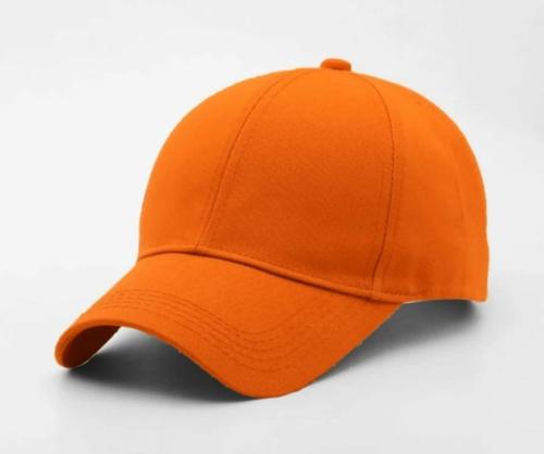 Buy FINE SPORTS Orange Solid Cotton Sports Cap - Free size Online at ...
