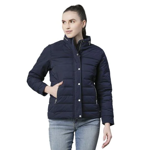 Buy Mode By Red Tape Women's Navy Padded Jacket Online at Best Prices ...