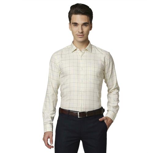 Buy Park Avenue Men Light Yellow Formal Shirt Online at Best Prices in India - JioMart.