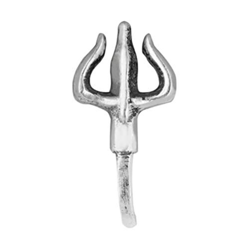 Buy Giva Sterling Silver Oxidised Trident Nose Pin For Women Online at ...