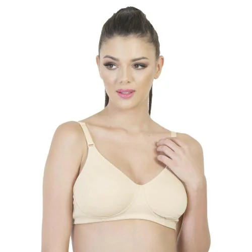 Buy ENVIE Women's Cotton Full Coverage Bra_Ladies Non-Padded Wirefree T-Shirt Bra|Girls Inner ...