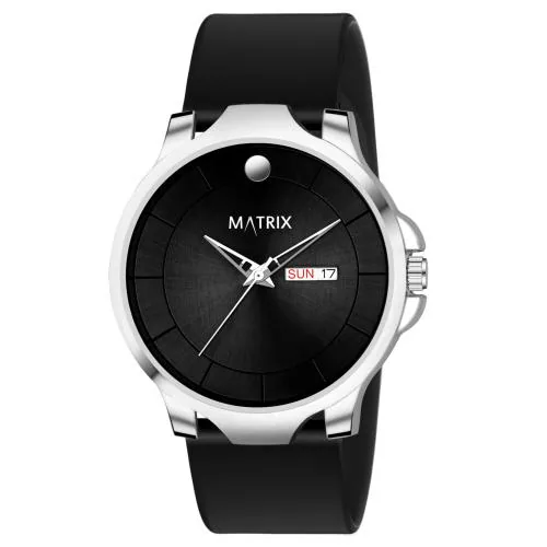 Buy Matrix Timepiece Minimalistic Dial Day & Date With Softest Silicone ...