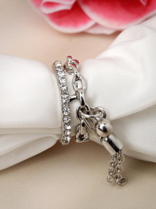 Buy Scintillare by Sukkhi Delicate Rhodium Plated Silver American ...