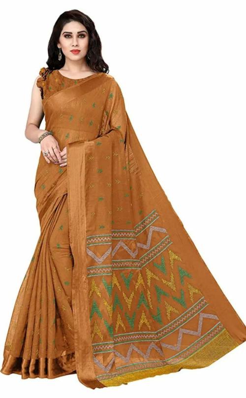 Buy S DREEV CREATION PRESENT COTTON SAREE FOR WOMEN Online at Best ...