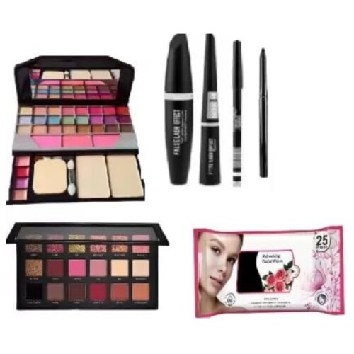 Buy pink spirit cosmetics 6155 Makeup kit Rosegold eyeshadow with ...