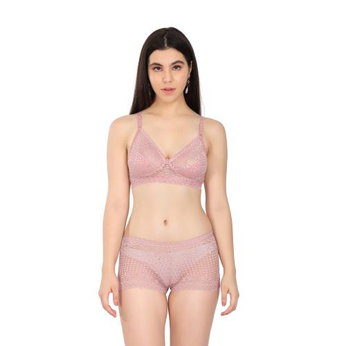 Buy GENEALO Women's Cotton Non-Padded Bra & Panty Set/Lingerie Set/Bikini Set Body Fit ...