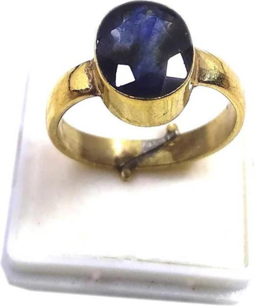 Buy Aurra Stores Unheated A+ Quality Natural Blue Sapphire Neelam Gemstone Ring for Women's/Men ...