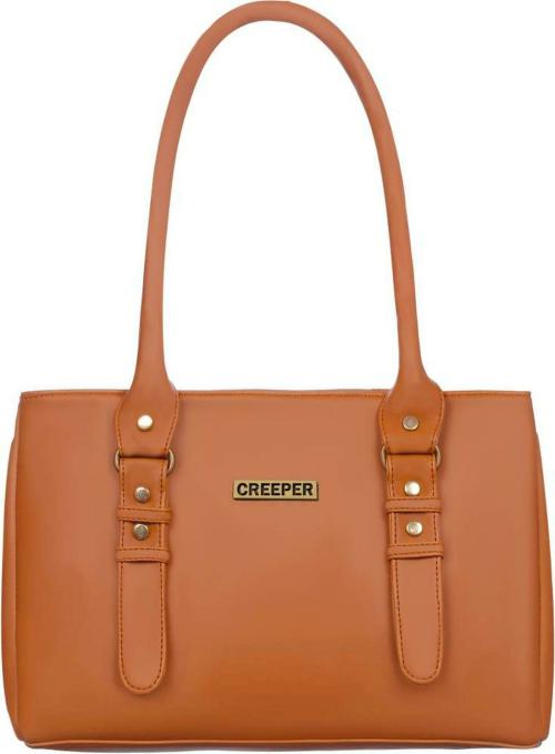 Buy Creeper Tan Leatherette Shoulder Bag Online at Best Prices in India ...