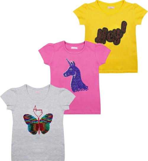 Buy Luke&lilly Girls pack of 3 tshirt Online at Best Prices in India ...