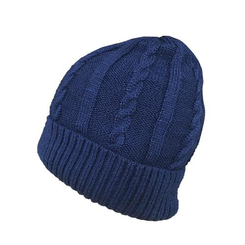 Buy Gajraj Unisex Navy Blue Woolen Skull Cap with Fur Lining Online at ...
