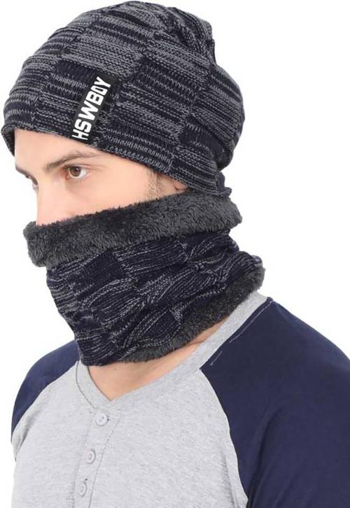 Buy ALAMOS Mens Blue Wool 2 Pcs Cap Online at Best Prices in India ...