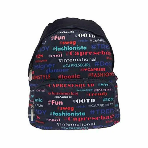 Buy Caprese Navy Blue Faux Leather Backpack Online at Best Prices in ...