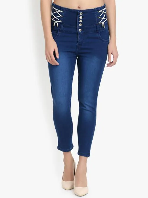 Buy Perfect Outlet Ladies High Waist Denim jeans Online at Best Prices ...