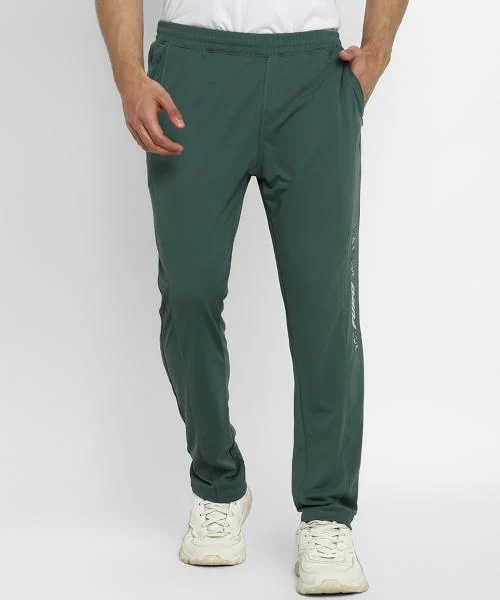 Buy FURO by Red Chief Green Solid Polyester Sports Track Pant for Men ...