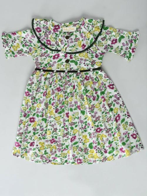 Buy Bella Moda Girls Printed Floral casual Dress Online at Best Prices ...