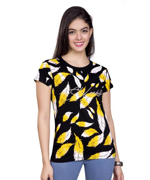 Buy PEPP N HAGG Ladies 100% Cotton Biowash Black and White Discharge ...