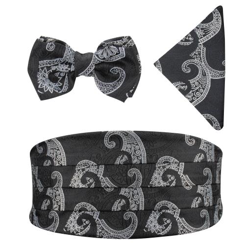 Buy Kavove Graceful Paisley Black Cummerbund Gift Set Online at Best Prices in India - JioMart.