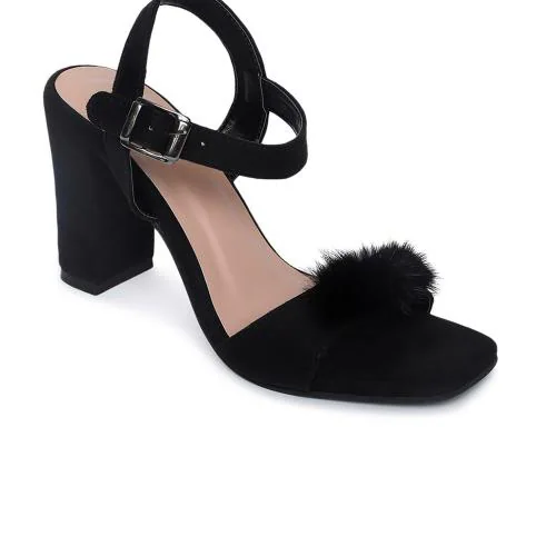 Buy Marc Loire Women Black Solid Heels Online at Best Prices in India ...