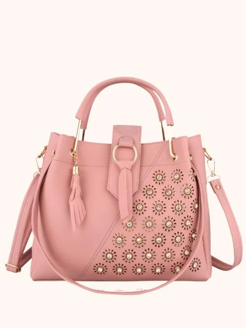 Buy LIVE FASHION Women Pink Messenger Bag - Extra Spacious (Pack of: 2 ...