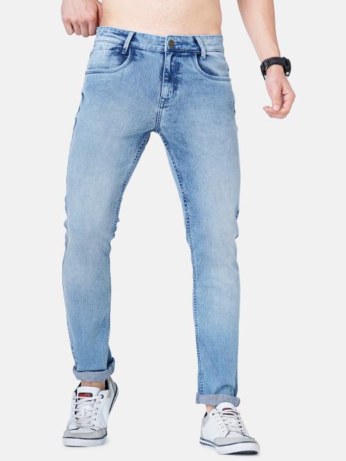 Buy Jean Cafe Slim Fit Rare Vintage Collections DENIM JEANS Sky Blue ...