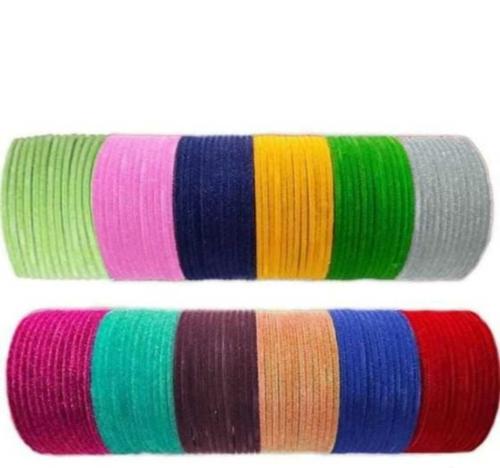 Buy SOHI Crafts Non-Precious Metal Kada With Colored Beads and Latkan ...