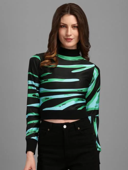 Buy Purvaja Women Green Crop Western Top Online at Best Prices in India - JioMart.