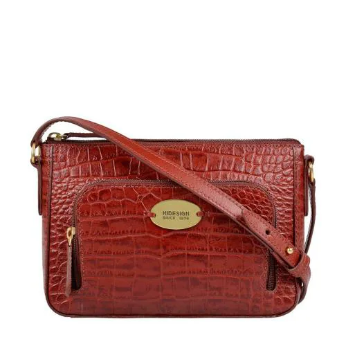 Buy Hidesign Women Red Genuine Leather Sling Bag Online at Best Prices ...
