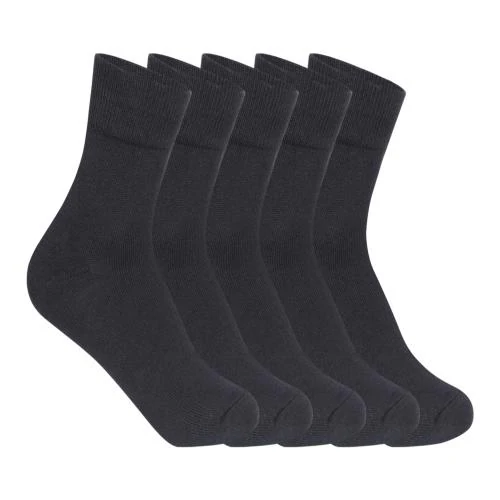 Buy Supersox Kids School Uniform Ankle Length Combed Cotton Black Color ...