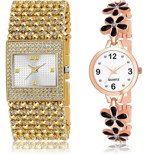 Buy NEUTRON Treading Valentine Chain Bracelet Diamond And Flower Gold ...