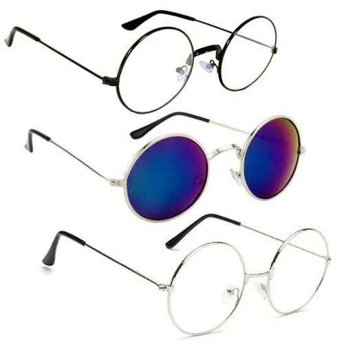 Buy Phenomenal Round Unisex Sunglasses (Clear, Blue) (Men & Women ...