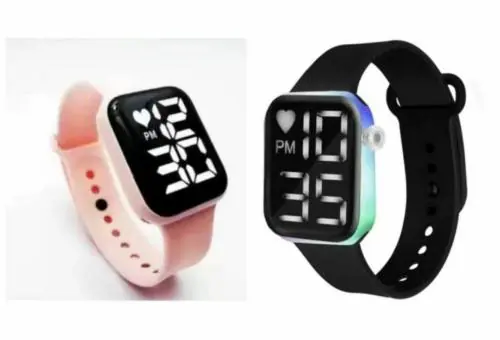 Buy MVS LED Digital Dial Date & Month Display With Multicolor Lights ...