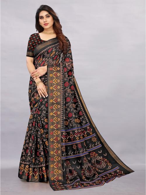 Buy JULEE Women's Cotton Printed Saree Online at Best Prices in India ...