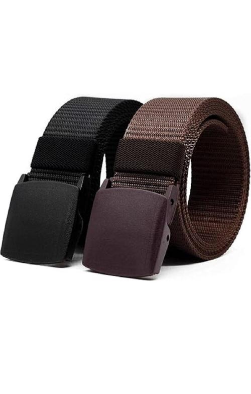 Buy Alfazeroverseas 2 Pack Nylon Military Tactical Men Belt Webbing ...