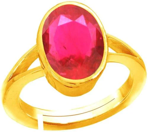 Buy Aurra Stores Ruby/Manik Ring Certified Panchdhatu Birthstone ...