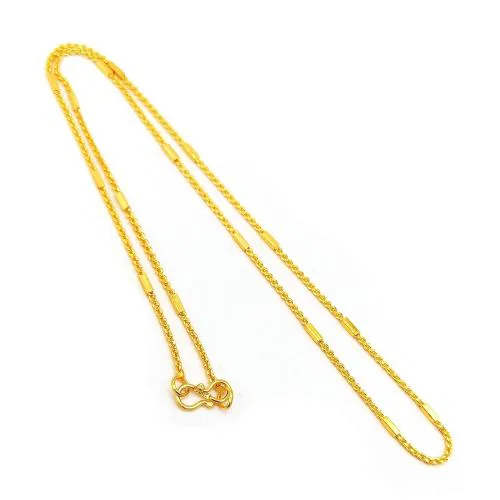 Buy Pallavi Creation Gold Plated 24 Inch Chain Gold-Plated Plated Brass ...