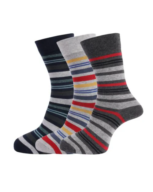 Buy DOLLAR Men's Multicolor Solid Cotton Blend Pack of 3 Full-length ...