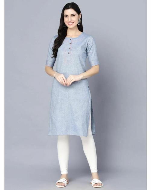 Myshka Women Blue Kurta - JioMart