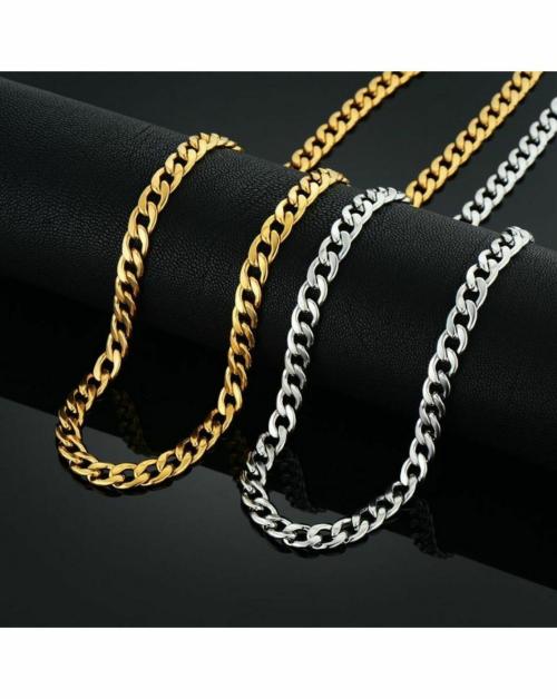 Buy VITA BELLA Fashion Gold and Sterling Silver Plated Brass Chain Set ...