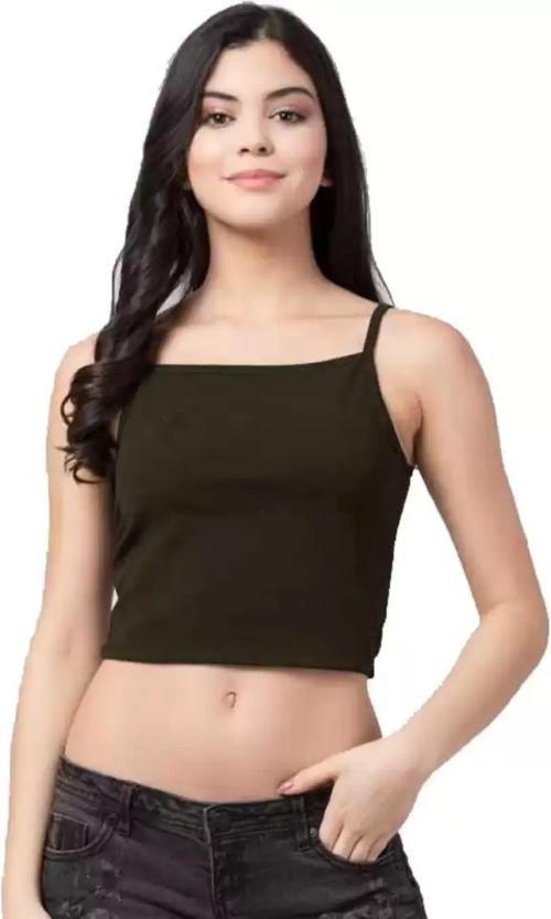 Buy Ryte Style Women Cotton Blend Noodle Straps Solid Top Online at Best Prices in India - JioMart.