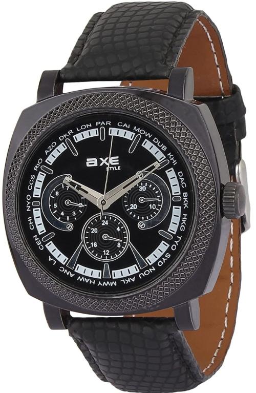 Buy Axe Style Analog Black Dial and Strap Wrist Watch for Men ...