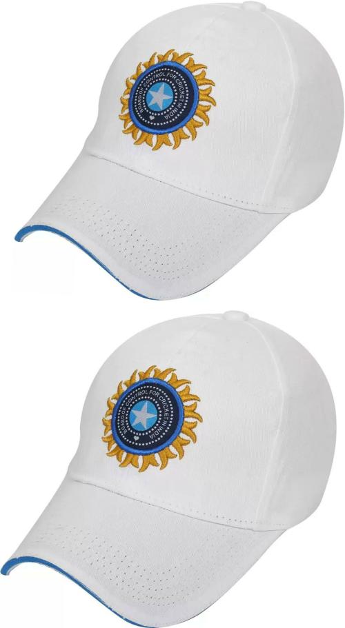 Buy Xyntac White Cotton Regular Cap (Pack Of 2) Online at Best Prices ...