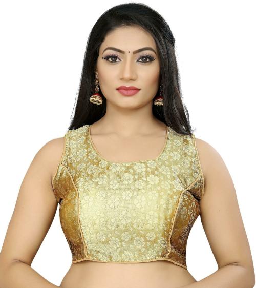 Buy Hyphoria Women Gold Jacquard Floral Print Blouse Online at Best ...