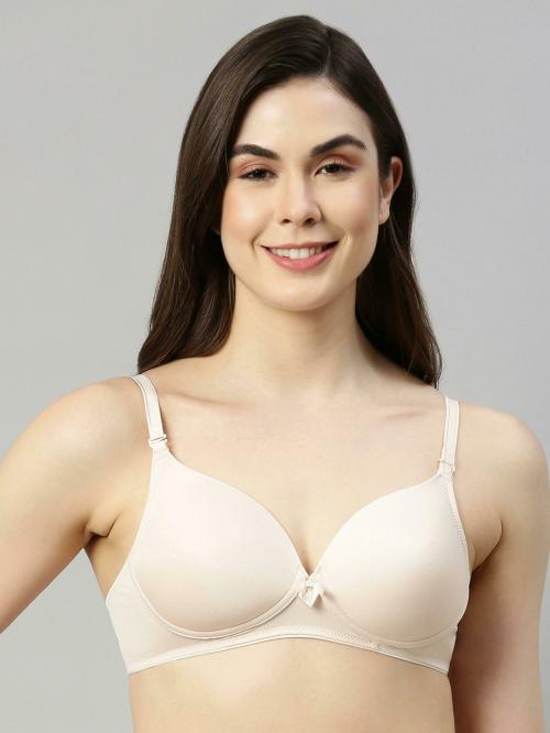Buy Enamor F065 Curve Support Neckline T-shirt Bra for Women- High Coverage, Padded and Wirefree ...