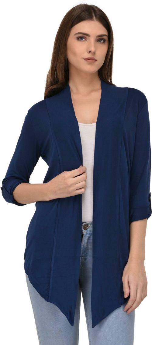 Buy Espresso Women Navy Solid Viscose Shurg Online at Best Prices in ...