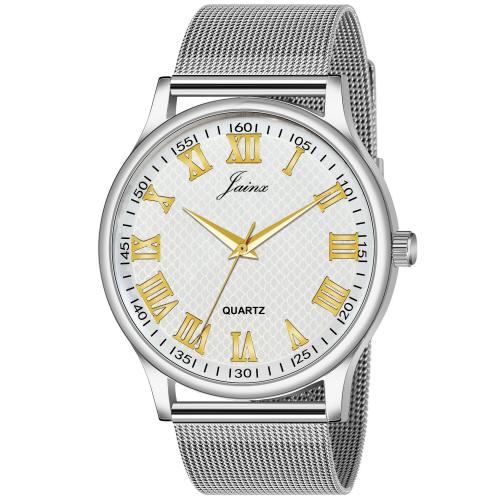 Buy Jainx Silver Mesh Chain Analog Watch For Men Online at Best Prices ...